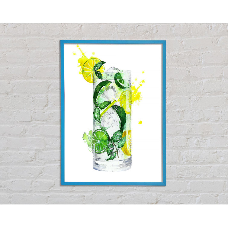 Ophelia & Co. Tall Glass Of Gin And Tonic - Single Picture Frame Art Prints | Wayfair.co.uk